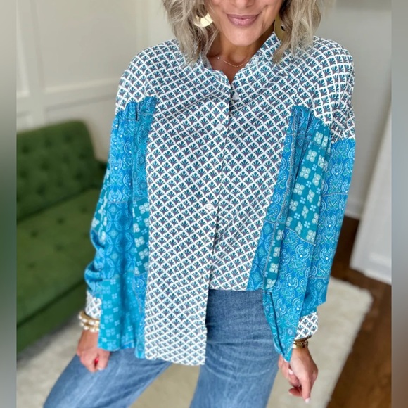 DAVI & DANI | Tops | Davi Dani Button Down Blouse Nwt | Poshmark